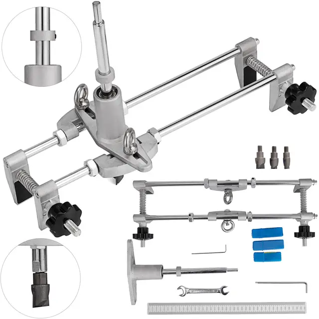VEVOR Door Jam Jig Kit Door Lock Mortise with 3PCS 18mm / 22mm / 25mm ...