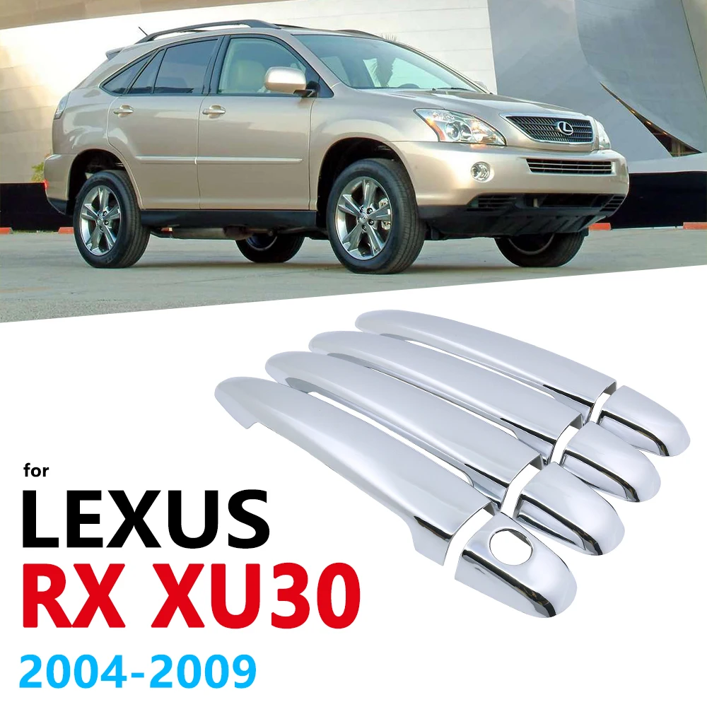 Chrome Handles Cover Trim Set for Lexus RX XU30 30 2004~2008 RX300 ...
