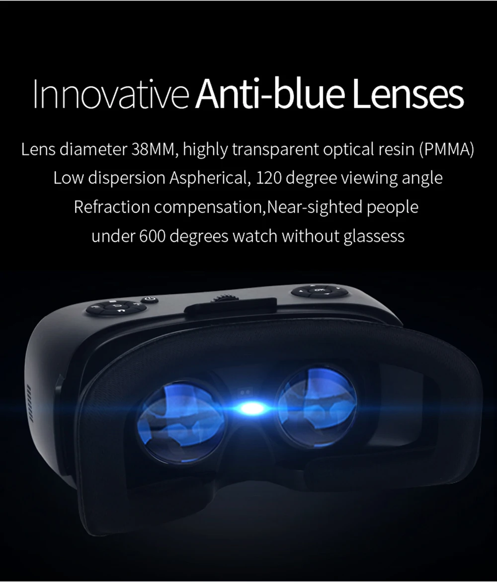 VR integrated machine 2K HD WIFI 3D Smart Glasses 3G 16G All In One VR ...