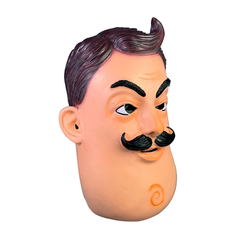 Horror Game Hello Neighbor Mask Cosplay Props Latex Full Head Helmet ...