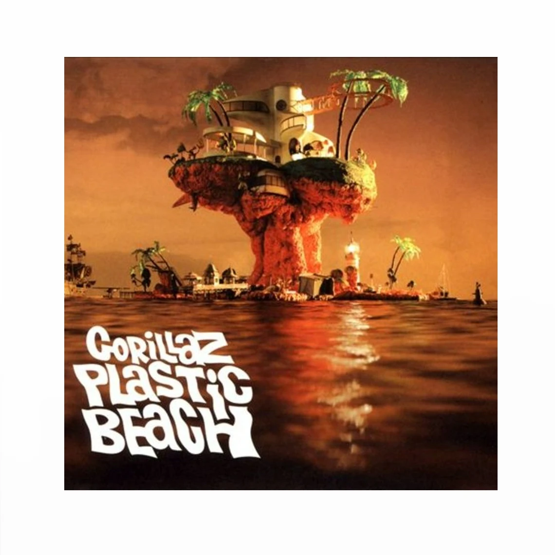 Gorillaz Plastic Beach Album Cover