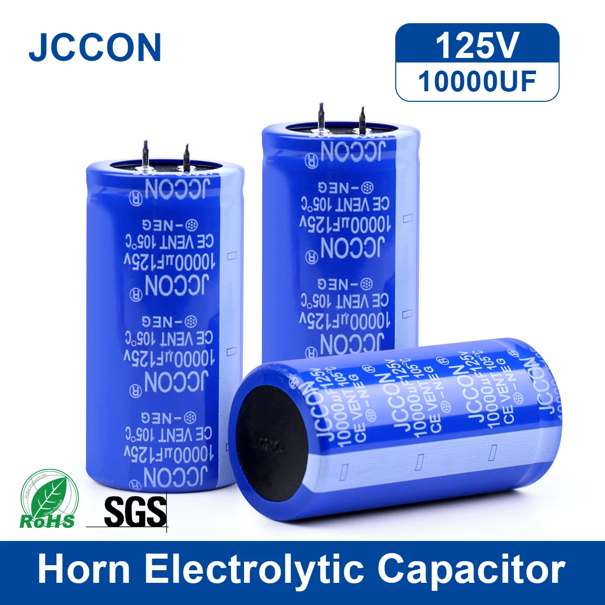 JCCON-2Pcs-Audio-Electrolytic-Capacitor-125V10000UF-35x70mm-High ...