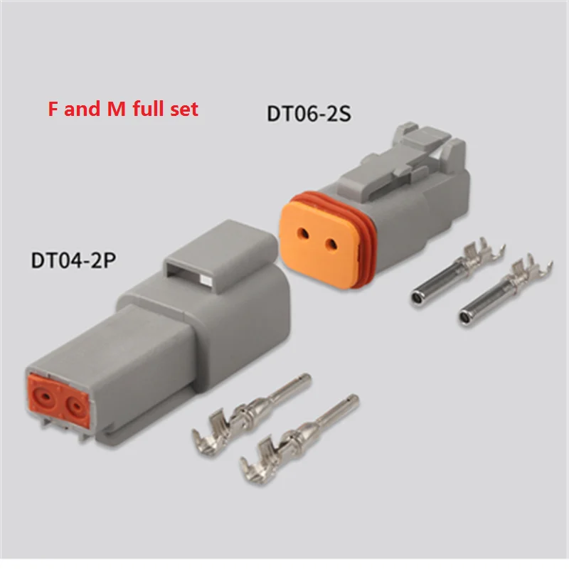 100/200 Sets Dj3021y-1.6-11/21 Dt Connectors 2 Pin Dt04-2p/dt06-2s ...