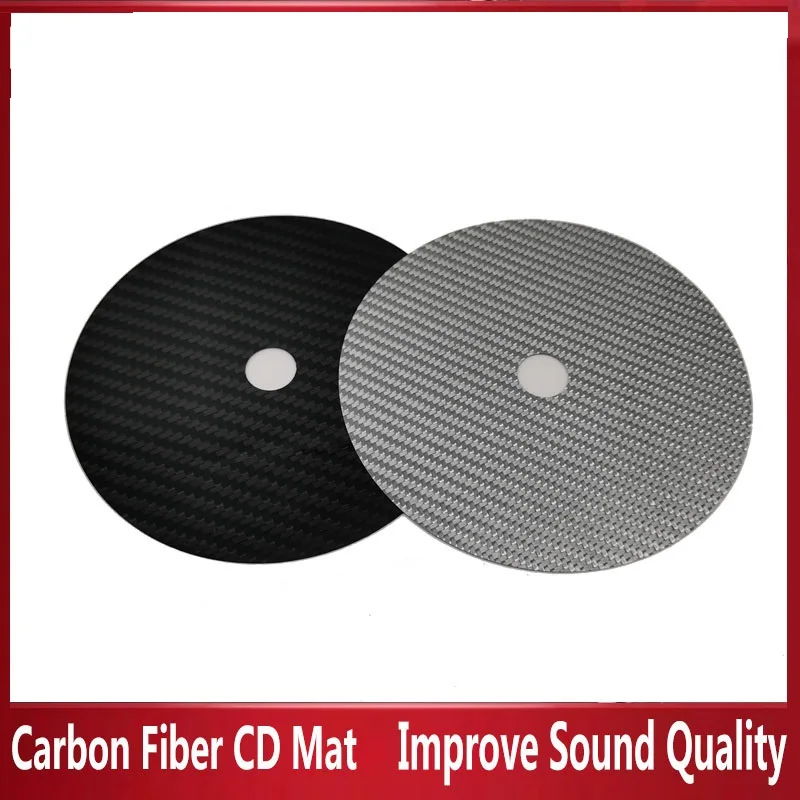 Carbon-Fiber-CD-Tape-Disc-Mat-Base-Tuning-pad-HiFi-Audio-Turntable ...