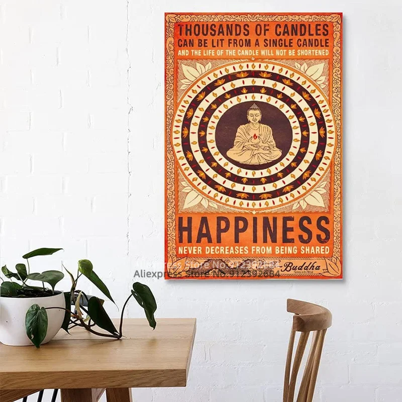 Buddha Candle Poster