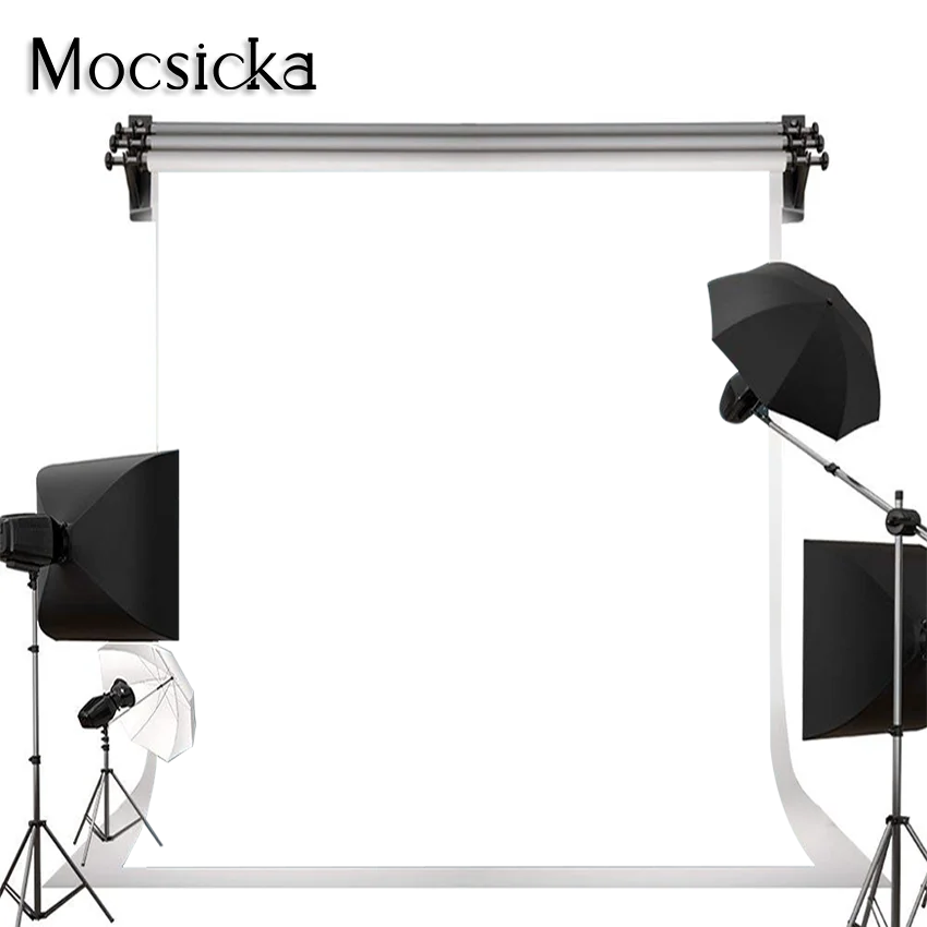 Mocsicka White Solid Color Photography Backgrounds For Studio Portrait 
