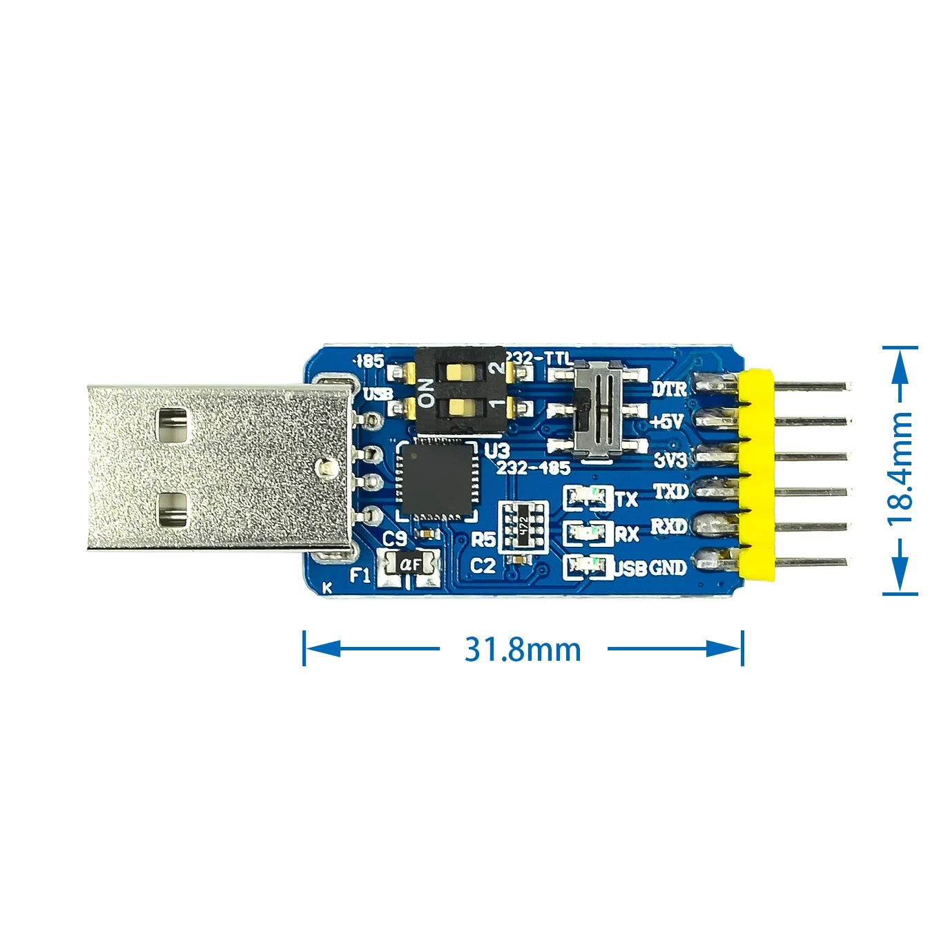 【KAMDSS015】NEW USB CP2102 to TTL RS232 USB TTL to RS485 Mutual Convert ...