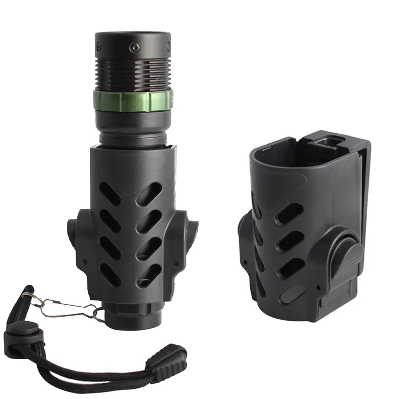 Tactical-Military-Flashlight-Case-Pouch-Holster-Belt-Clip-Torch-Cover ...