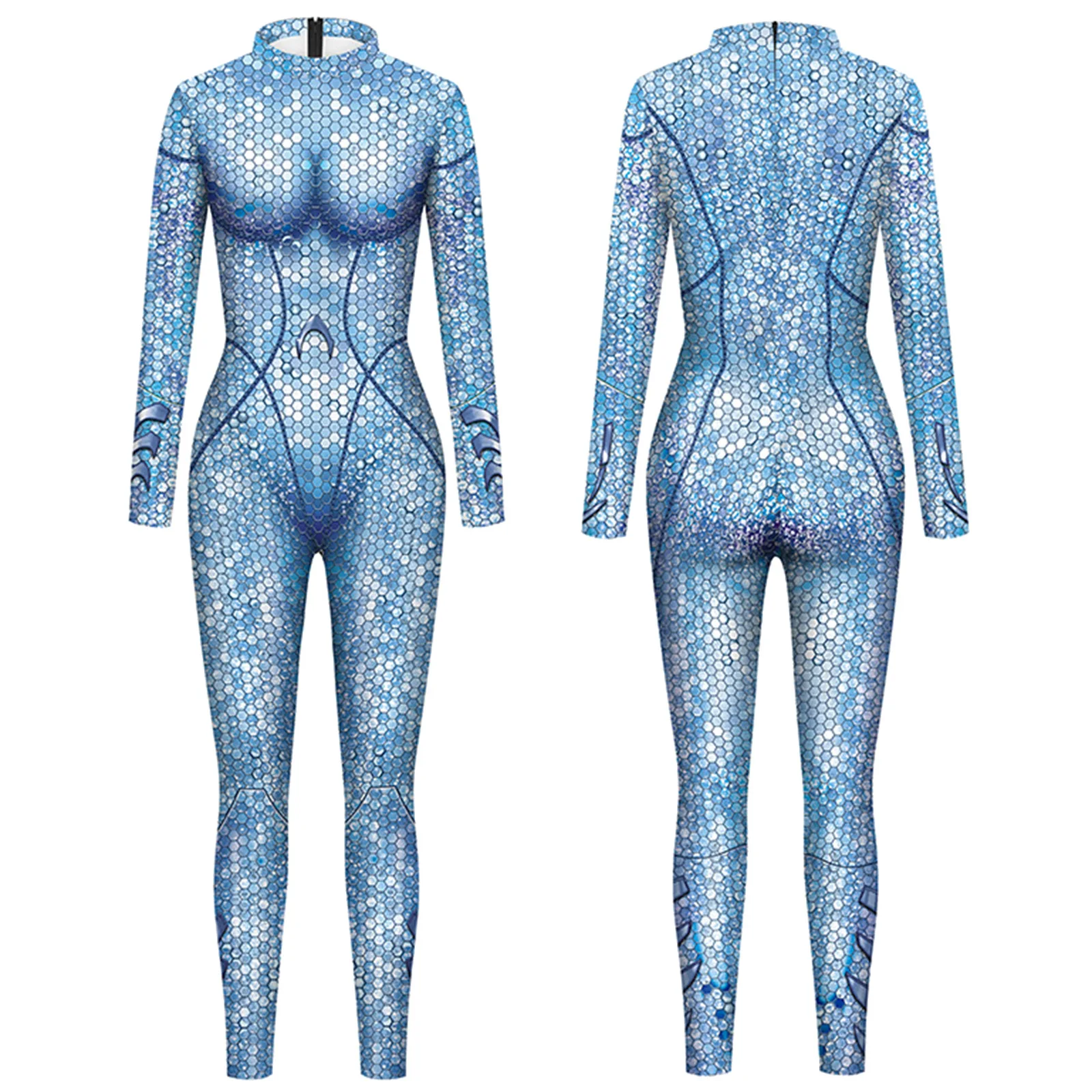 Body de una pieza con cuello levantado para mujer, mono elástico ...