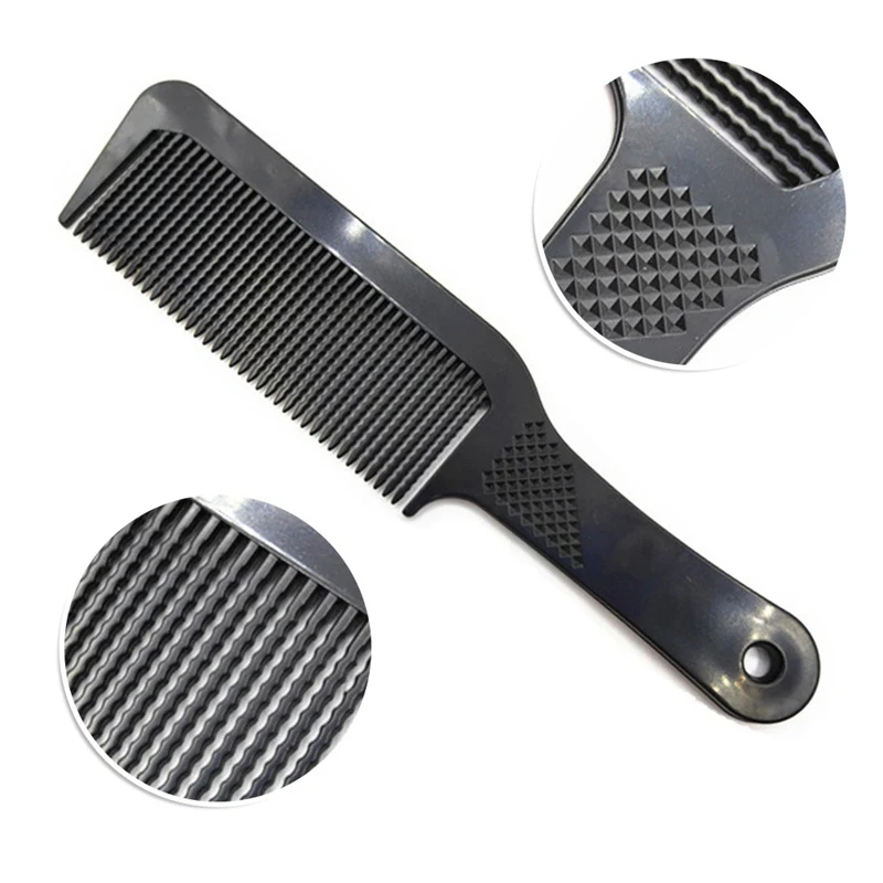 Black-Static-Long-Waved-Teeth-Carbon-Comb-Women-Make-Hair-Smooth-Comb ...