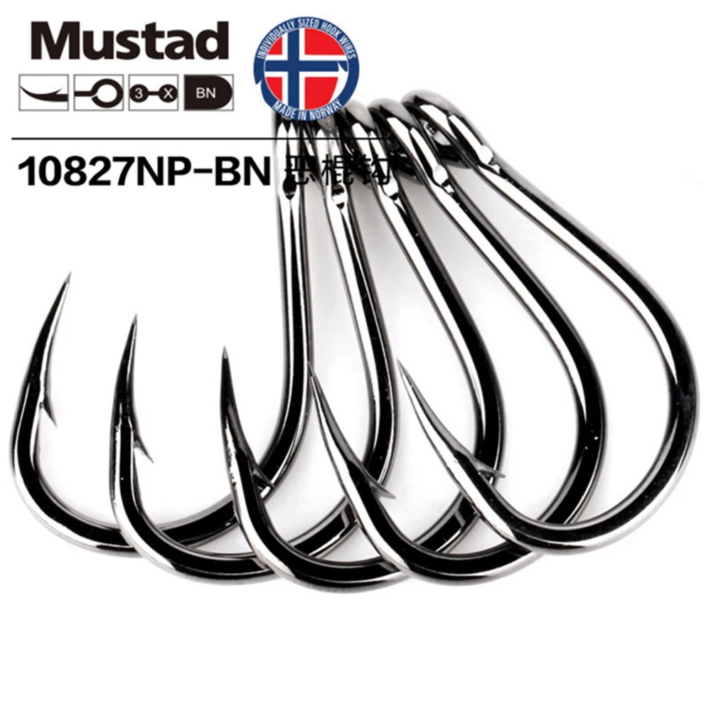 Mustad-10827NP-BN-3X-Strong-1-12-0-Jigging-Lure-Livebait-Hooks-Sea-Tuna ...