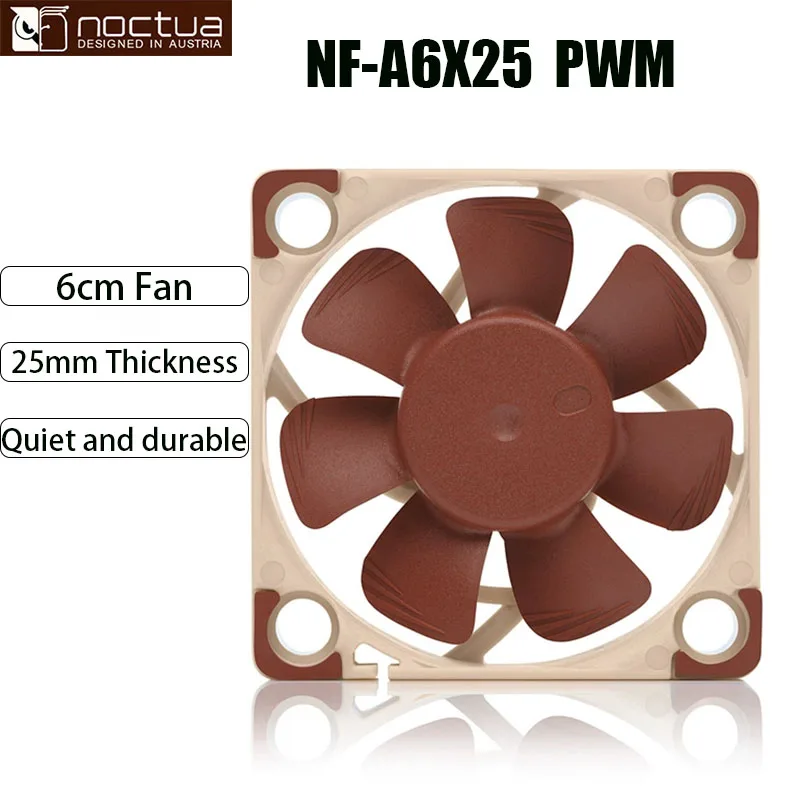 Noctua-NF-A6x25-60MM-FLX-SSO-magnetically-stable-bearing-6cm-chassis ...