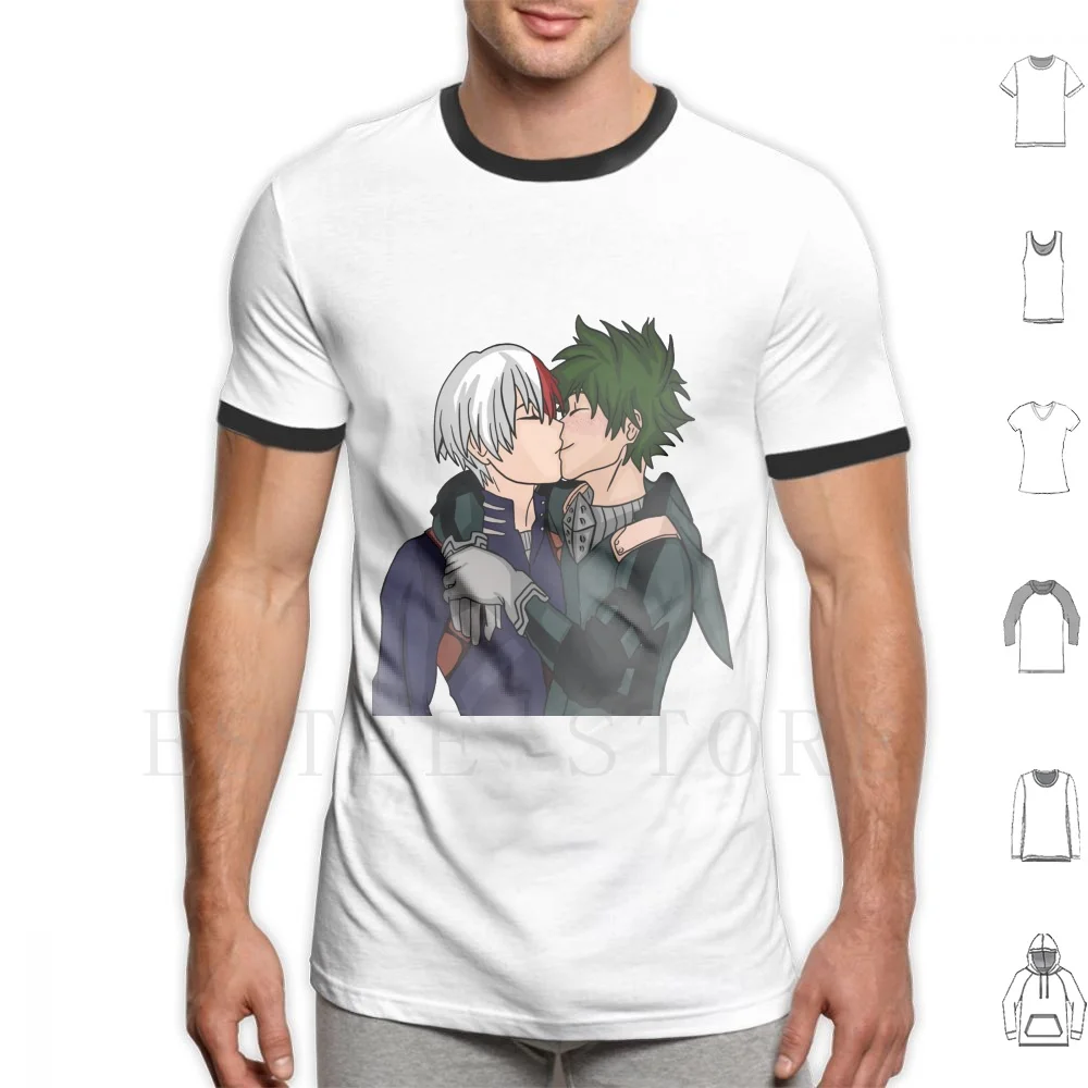 Tododeku-Kiss-T-Shirt-Print-Cotton-Deku-Midoriya-Izuku-Midoriya-Izuku ...