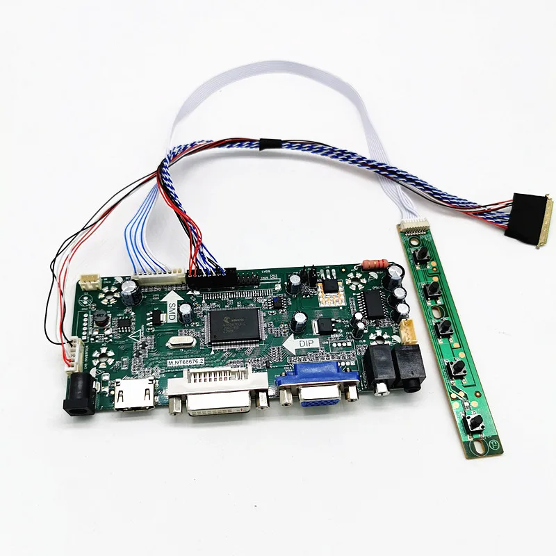 M.NT68676 Kit de placa controladora LCD, compatible con HDMI, DVI, VGA, LED, para LP156WH2 TLA1 ...