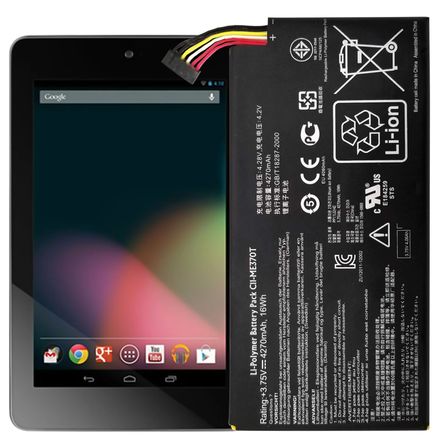 C11 ME370T batería para ASUS Nexus 7 1st Gen 2012 Tablet PC de batería ...