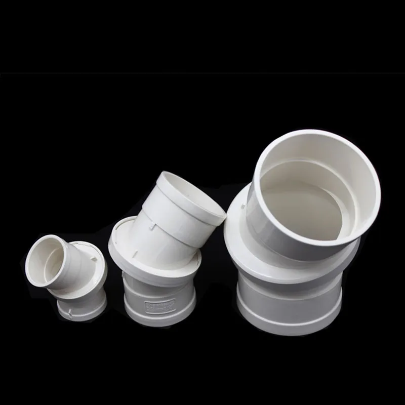 모든 각도 조정 엘보 배수관 피팅, 360 도 회전 가능 PVC 다운파이프, 50mm, 75mm, 110mm