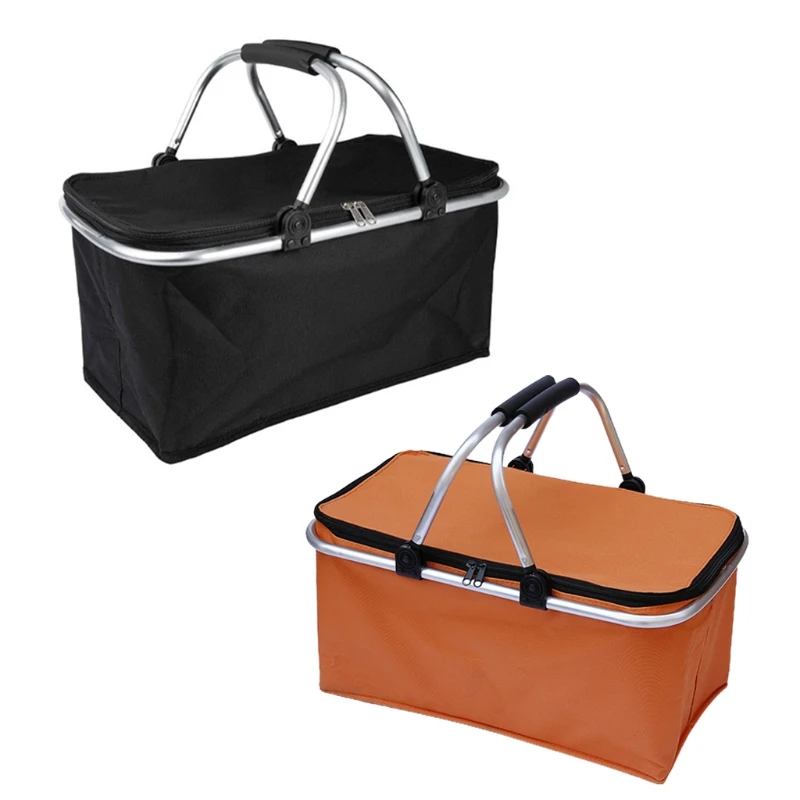 Collapsible-Market-Basket-Foldable-Shopping-Basket-Cooler-Insulated-Baskets-with-Handle-for ...