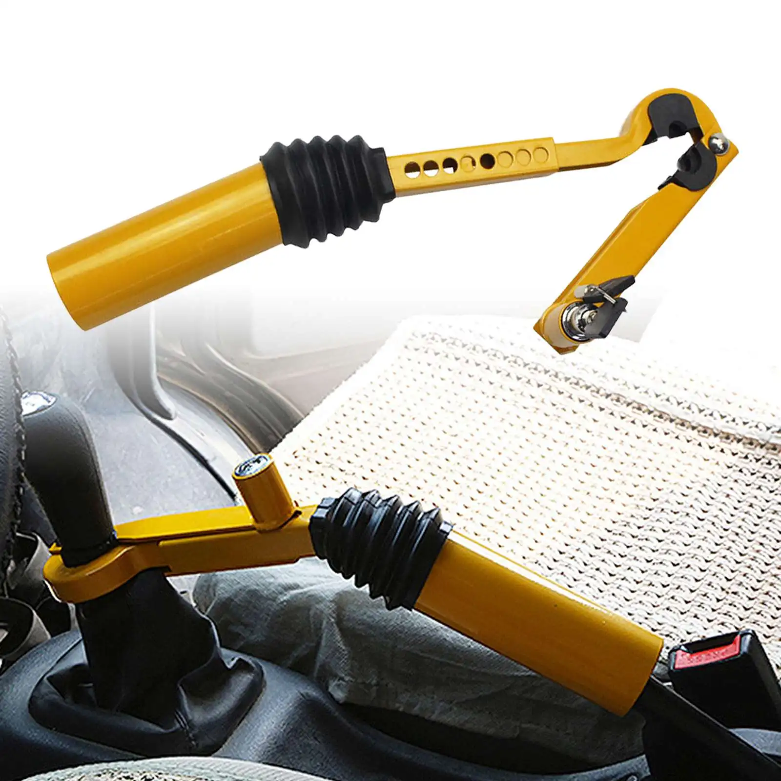 8-Hole-Car-Gear-Shift-Handbrake-Security-Lock-Anti-theft-Brake-Hand ...