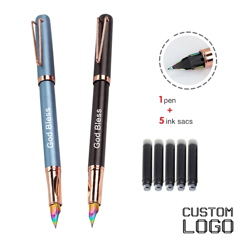 The-New-V-shaped-Luxury-Metal-Business-Pen-Can-Customize-The-Logo-Name ...