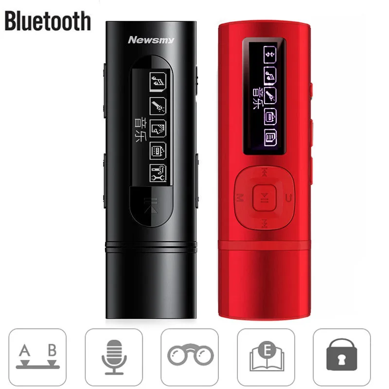 Mini-8GB-Bluetooth-MP3-Player-with-LED-Screen-with-FM-Radio-MIC-Support ...