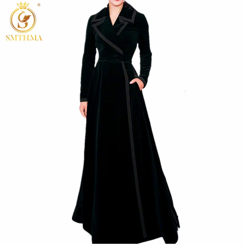 Smthma High Quality Newest 2022 Winter Fashion Runway Designer Trench ...