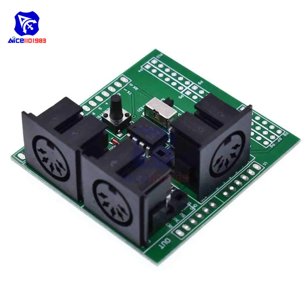 MIDI-Shield-Musical-Breakout-Board-Instrument-Digital-Interface-Adapter ...