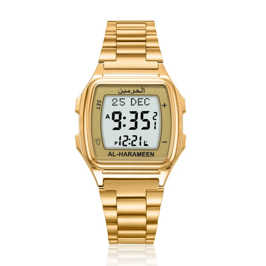 Azan Watch with Prayer Alarm and Auto Qibla Mosque Muslim Clock Athan ...