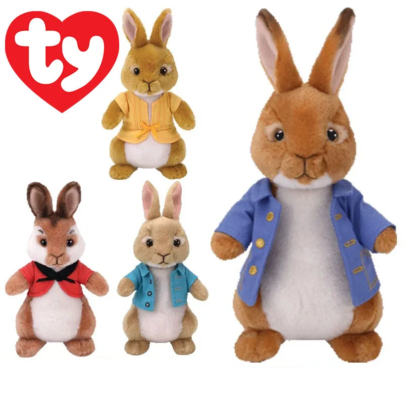 15cm Ty Beanie Stuffed Plush Peter Rabbit Series Pete Rabbit Long Ears ...