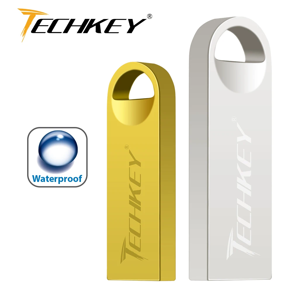 Techkey pen drive usb gb 16gb 32gb 64gb 8gb 4gb à prova d'água|Pen ...