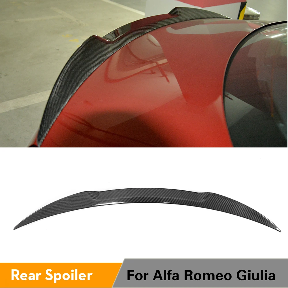 Carbon Fiber / Frp Rear Spoiler Trunk Boot Lip Wing Spoiler For Alfa ...