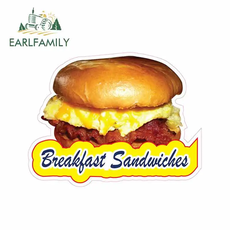 EARLFAMILY-13cm-x-10cm-Funny-Car-Stickers-for-Breakfast-Sandwiches ...