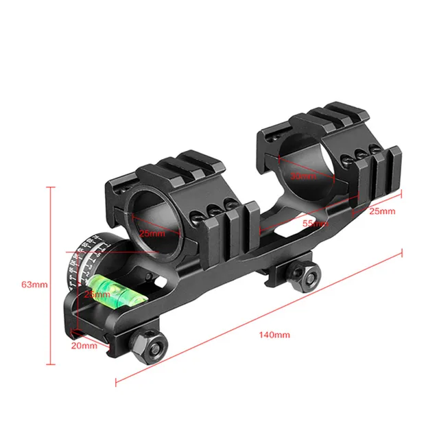 Bubble Level Rifle Scope Mount Hunting Holder Mounts 25.4/30/34/35mm Degree Indicator Rings ...