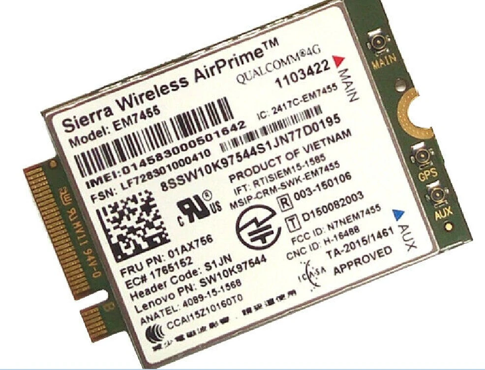 Wireless Adapter Card For 01ax746 01ax748 Lenovo Thinkpad Gobi6000 ...