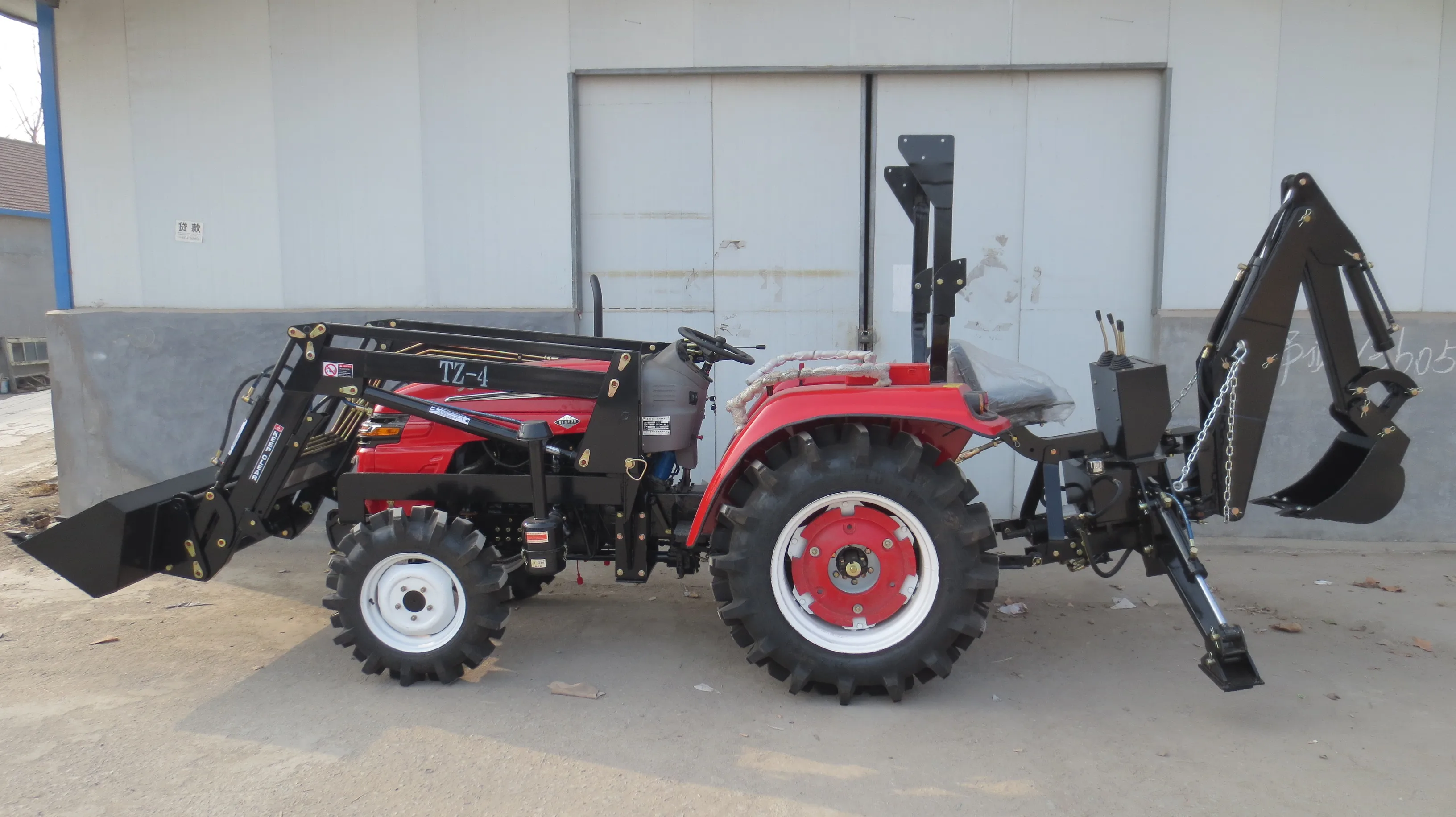 Tractor-de-4-ruedas-para-granja-y-jard-n-cargador-de-cubo-delantero-30 ...
