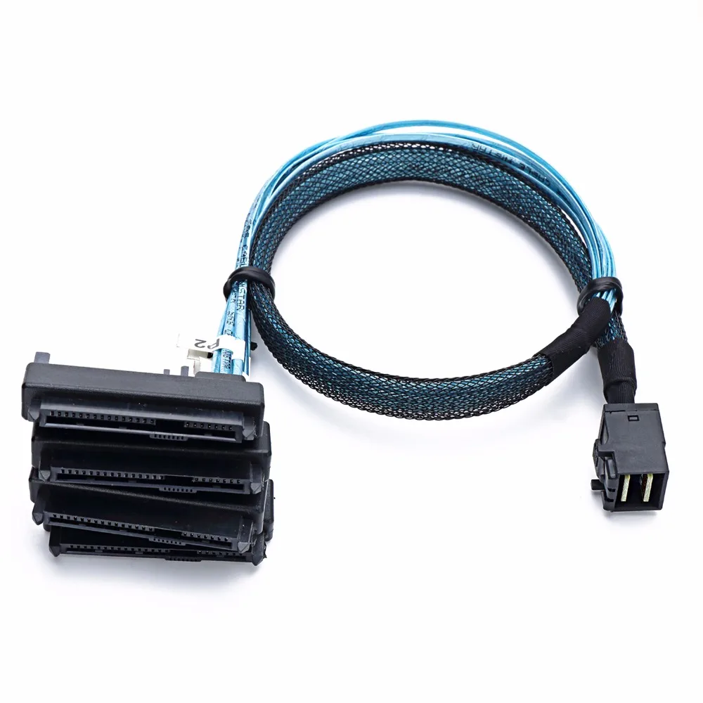 sas sata cables SFF-8643 Internal Mini SAS HD to (4) 29pin SFF-8482 ...