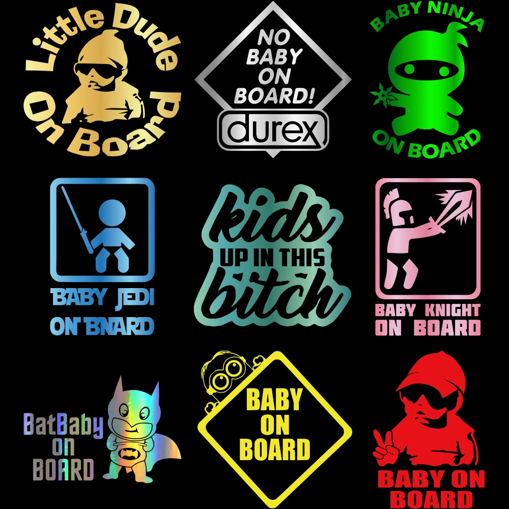 HungMieh-Baby-On-Board-Car-Stickers-Funny-Creative-Fashion-Vinyl-Kids ...