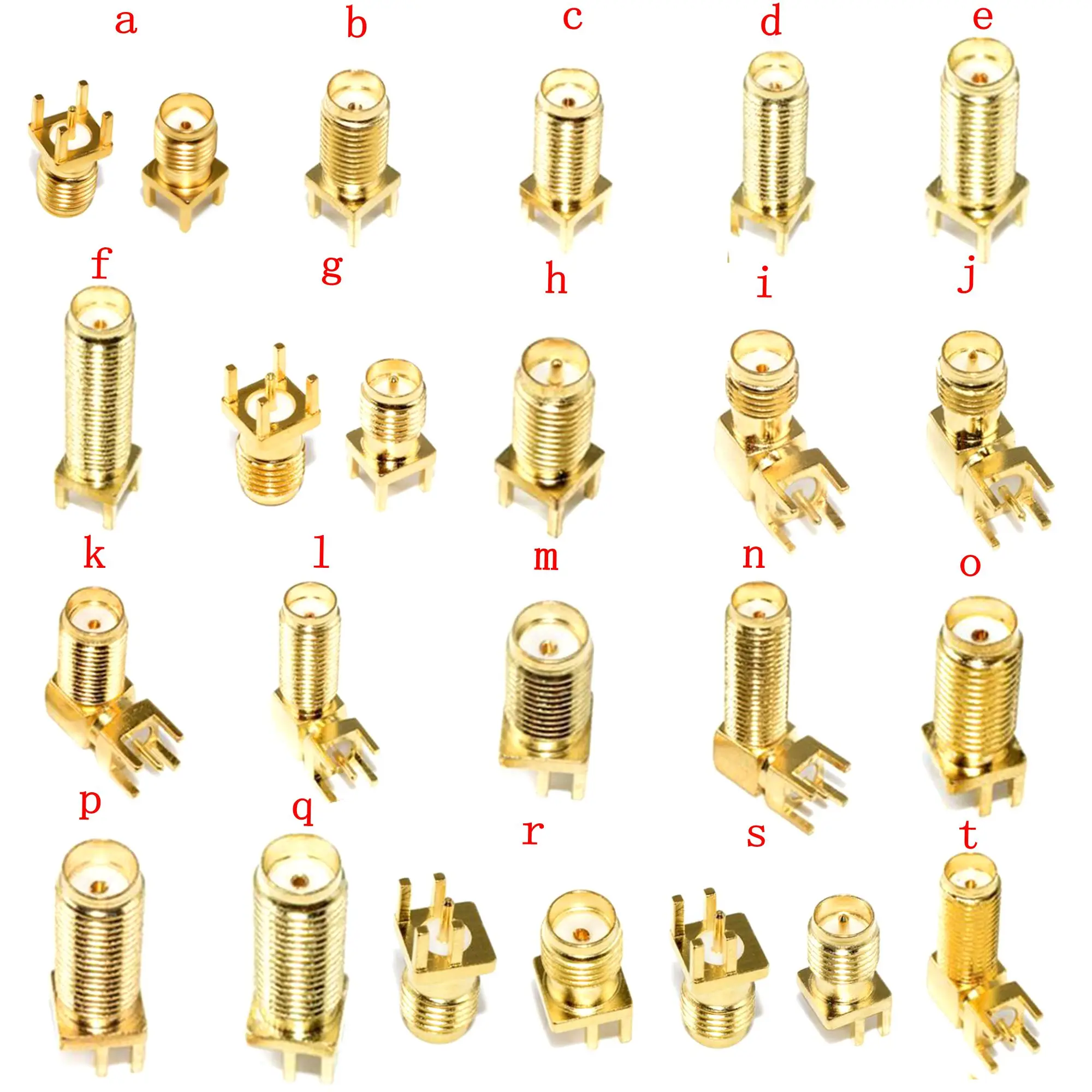 1pcs-SMA-Male-Female-RF-Coax-Connector-PCB-2-Hole-Panel-Mount-Solder ...