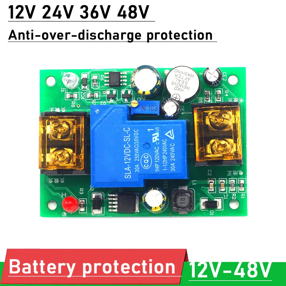 12V-24V-36V-48V-30A-CAR-battery-anti-over-discharge-protection-board ...