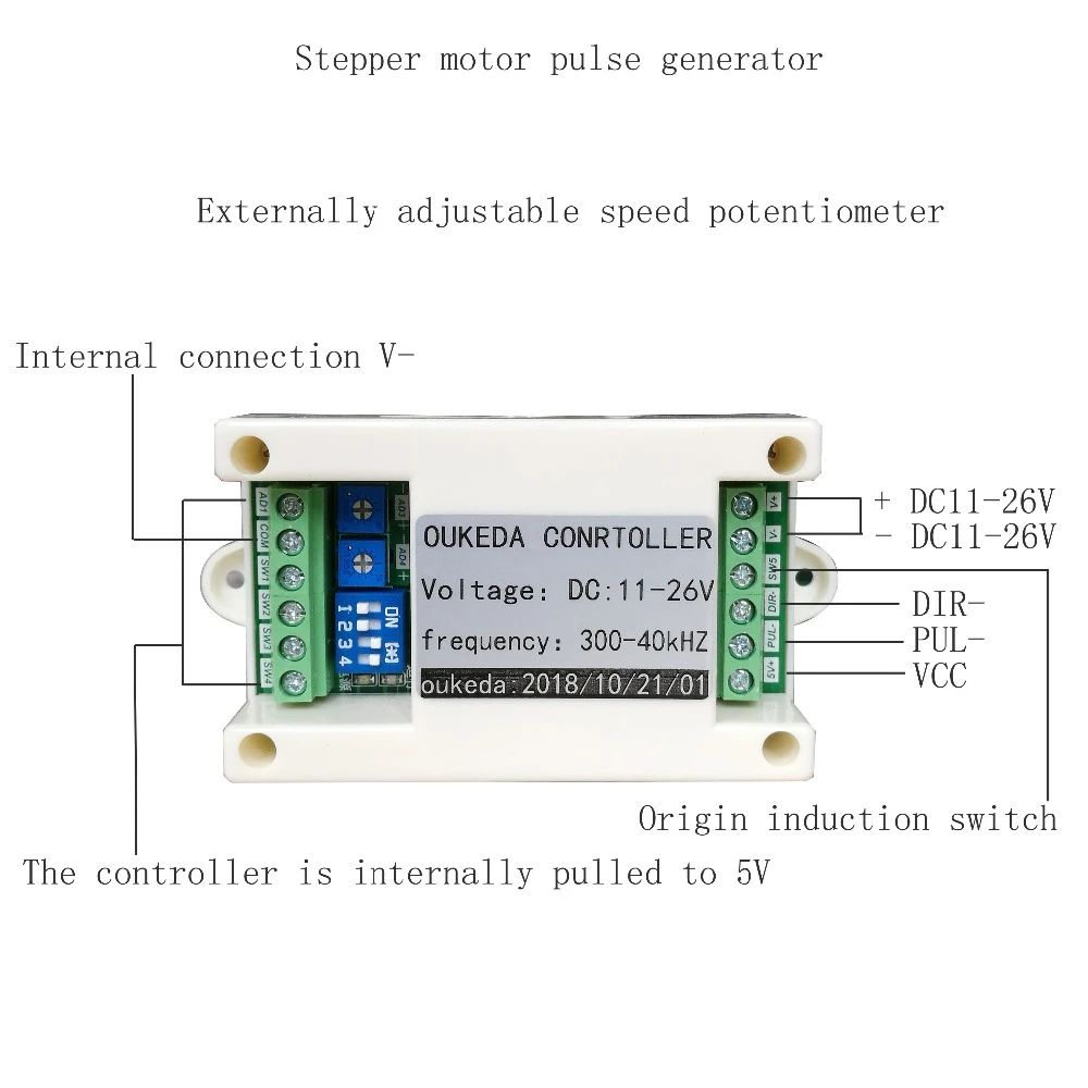 Stepper motor pulse generator DC11 26V motor pulse controller signal ...