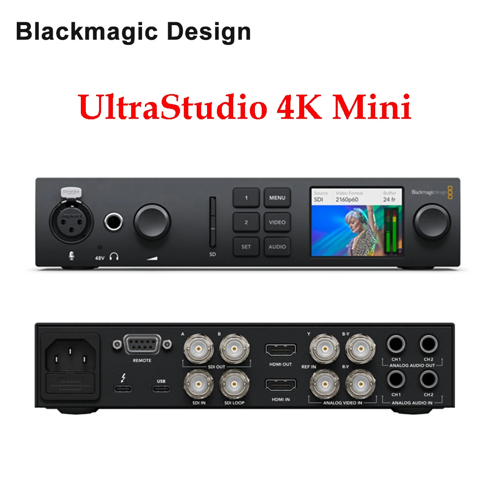 BMD Blackmagic Design UltraStudio 4K 미니 전문 방송 비디오 스위처, 새로운 미디어 라이브 방송용 ...