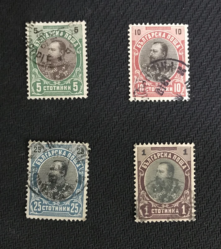 Conjunto de 4 Selos Postais Russell 1910 com Imperador Azul para ...