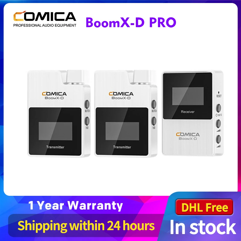 Comica-BoomX-D-PRO-D2-2-4G-Digital-Wireless-Microphone-Professional-Mic ...