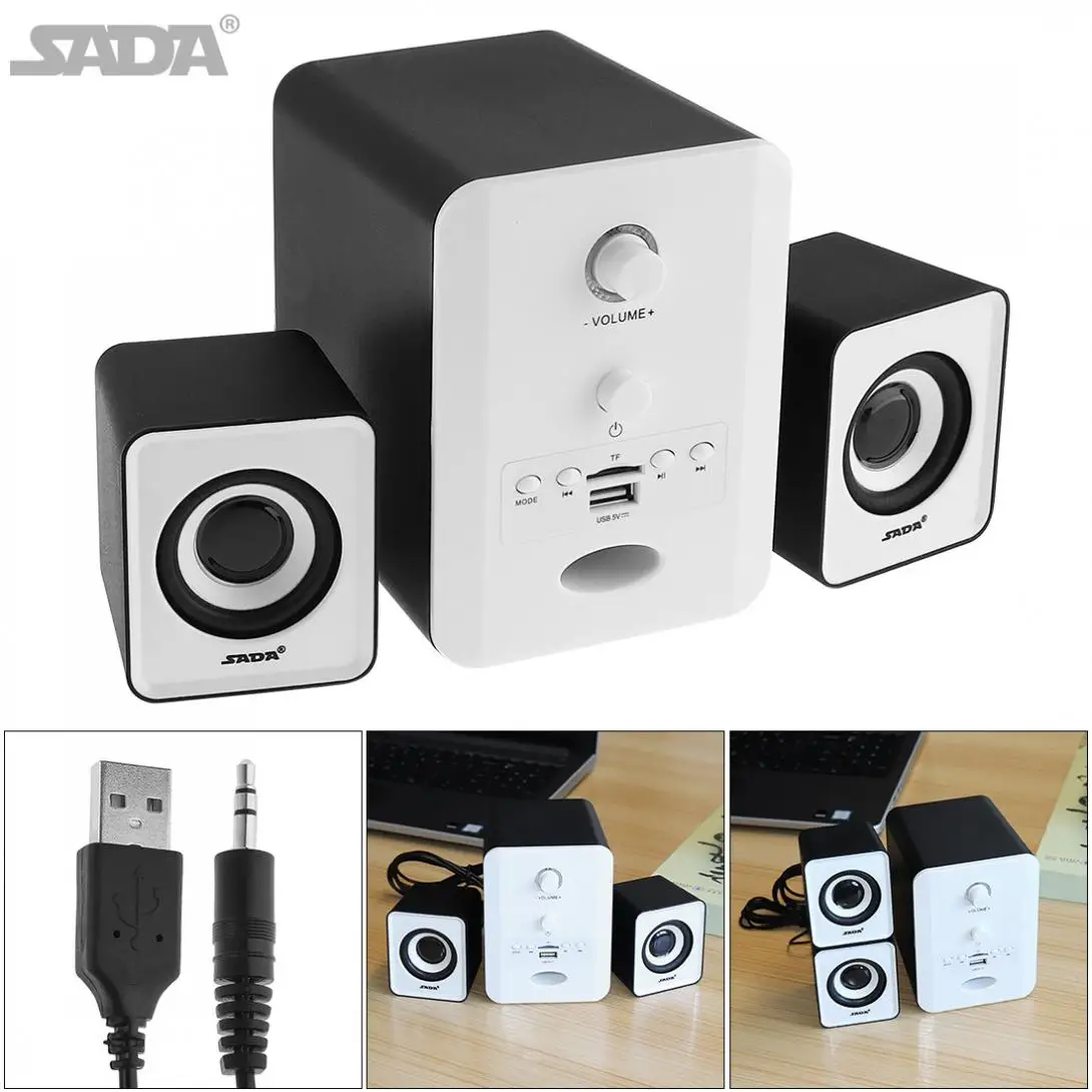 SADA D 223 Mini Stereo Combination Speaker Portable Column Subwoofer ...