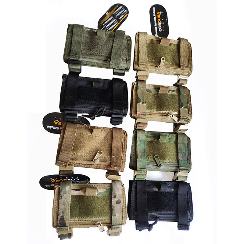Outdoor-Tactical-Arm-Sleeve-Map-Pouch-Case-Documets-Pocket-Wrist-Bag ...