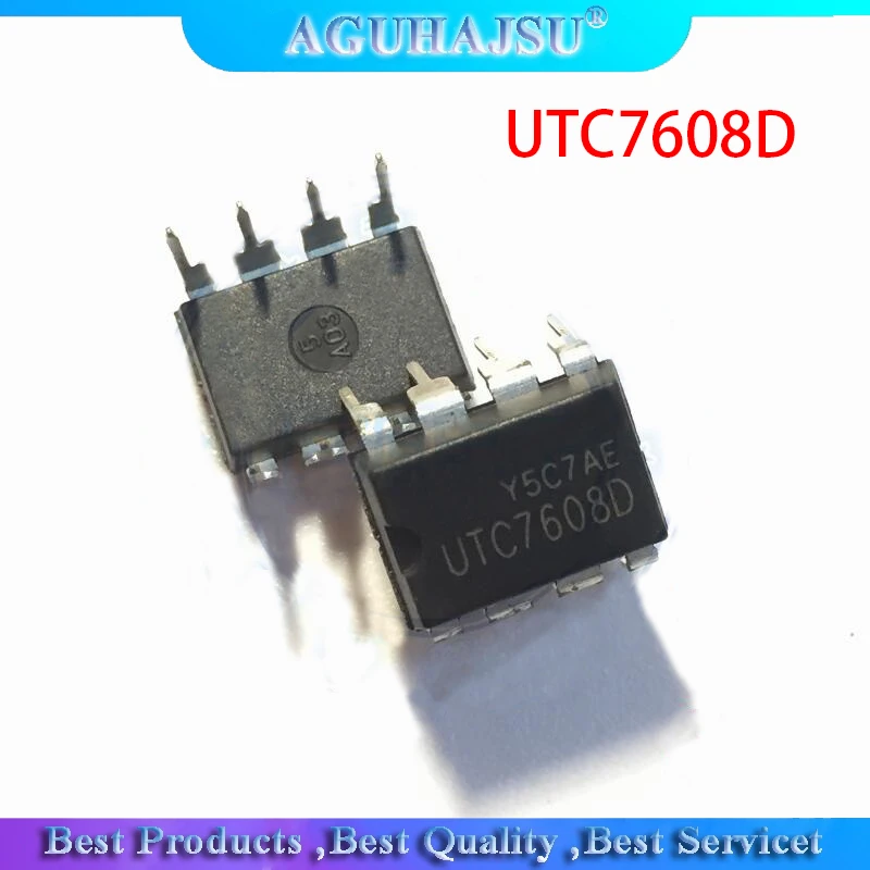 5PCS UTC7608D UTC7608 YW DIP8 Power management chip quality assurance ...