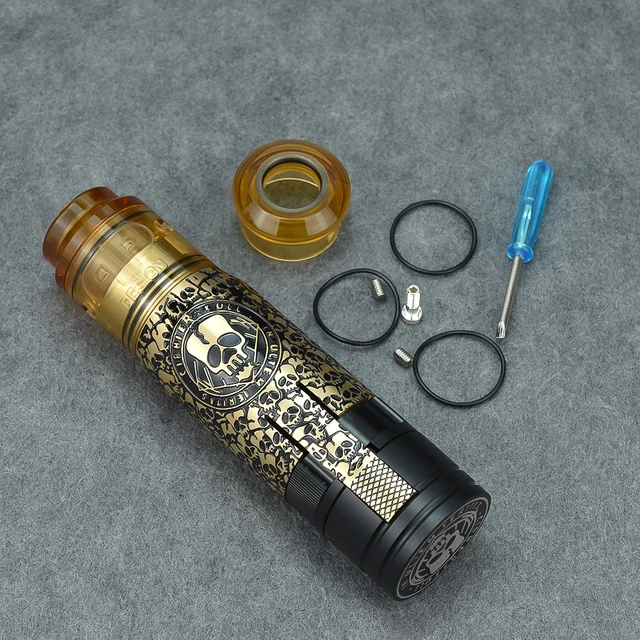 MK2 Mod Brass Frankenskull 18650 Battery Vape Mechanical Mod Brass ...