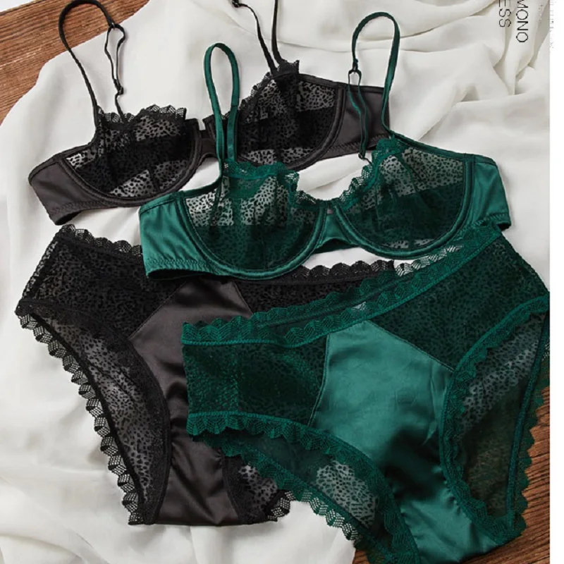 Wriutain ropa interior Sexy con anillo de acero para mujer, Conjunto de ...