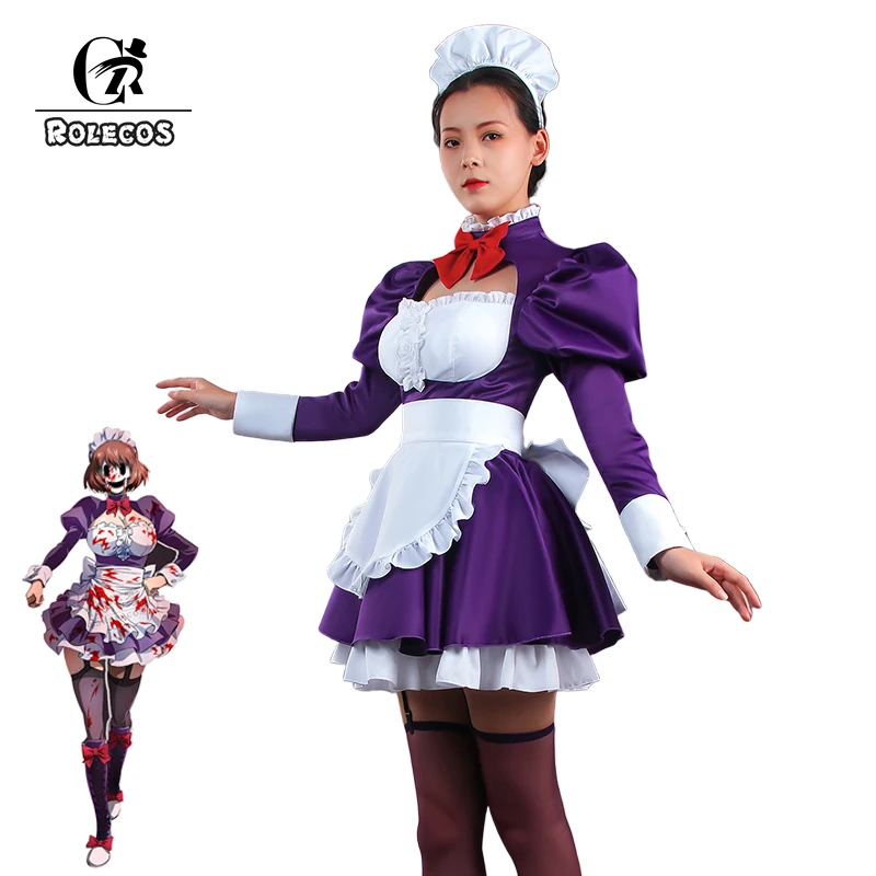 ROLECOS Maid Dress Halloween Dress for Women Maid fuku Kamen Cosplay ...