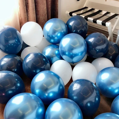 10 globos de látex metálicos de 12 pulgadas de color dorado y plateado ...