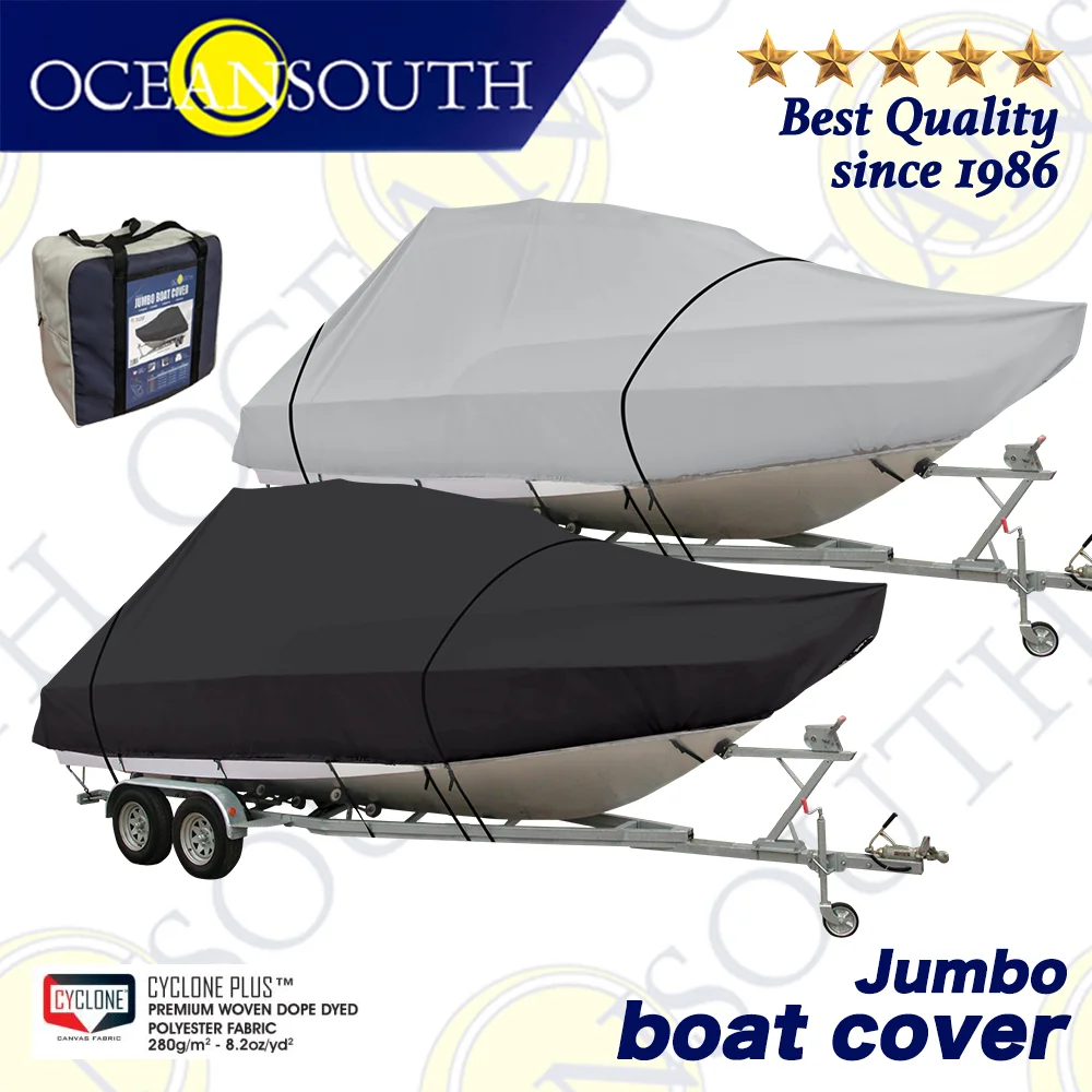 Oceansouth Jumbo Boat Cover Heavy-Duty Oceansouth Marine Water Sun ...